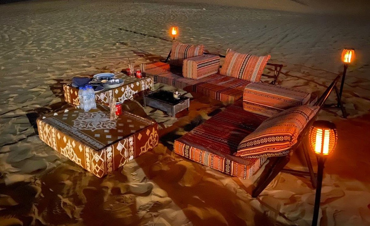 Desert BBQ Dinner at Al Liwan Pool Bar, Tilal Liwa Hotel | Experience ...